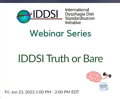 Webinar Dysphagia Iddsi