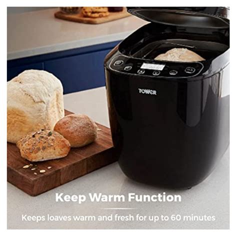 Tower T11003 2 Lb Digital Bread Maker With 12 Automatic Programs Kettle And Toaster Man