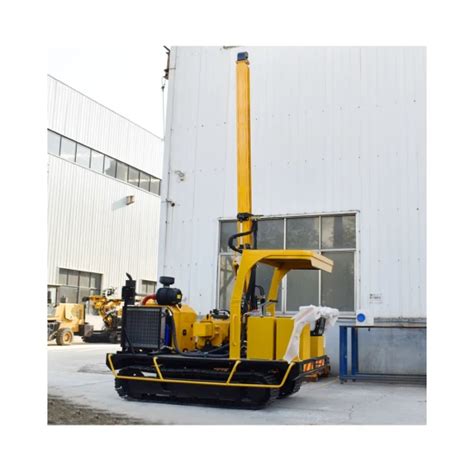 Crawler Type Photovoltaic Crash Barrier Pile Driver Solar Panel Helical