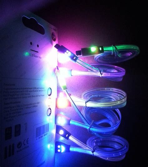 USB кабель для iPhone с подсветкой (светодиодный светящийся шнур ...