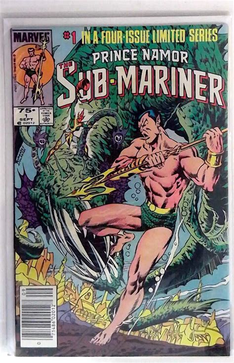 Prince Namor The Sub Mariner 1 1984 Marvel Newsstand 1st Print Comic