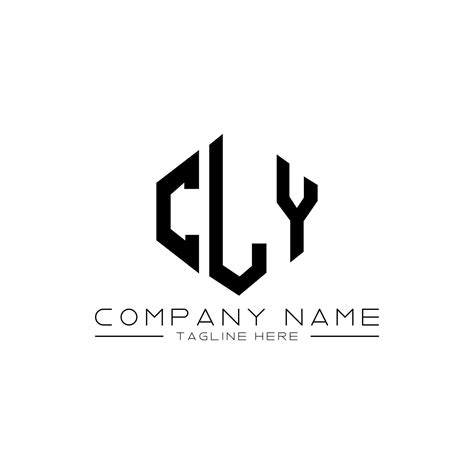 Diseño De Logotipo De Letra Cly Con Forma De Polígono Cly Polígono Y