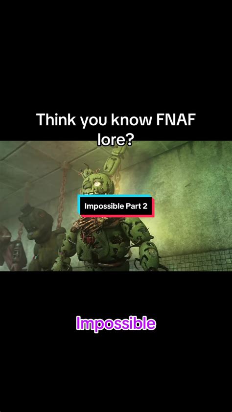 Lore Fnaflore Fnaf Five Night At Freddy Tiktok