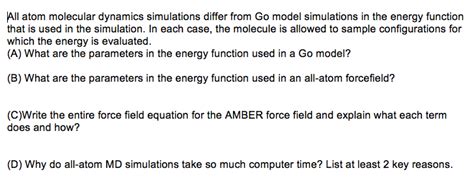 All Atom Molecular Dynamics Simulations Differ From