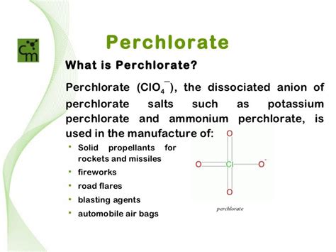 Summary Of Perchlorate Presented At Watertech 2008