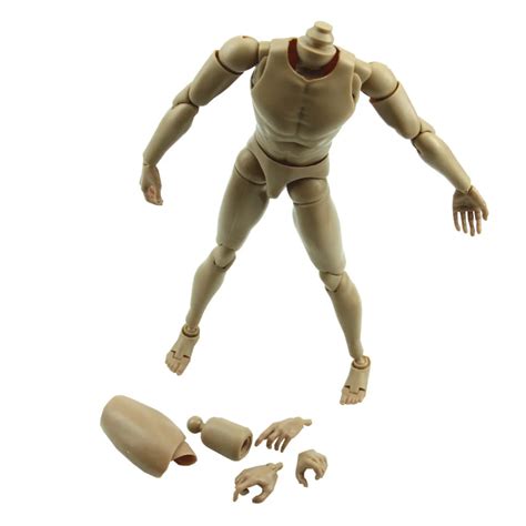 32952868122 16 Scale Action Figure Nude Male Body Narrow Shoulder Fit