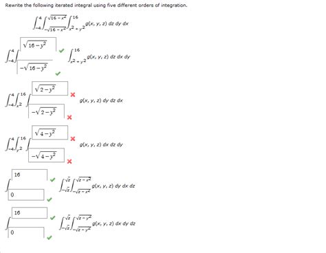 Solved Rewrite The Following Iterated Integral Using Five Chegg
