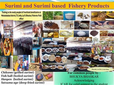 Surimi And Surimi Based Analogue Products Ppt
