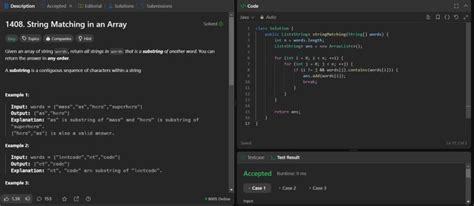 Leetcode Stringmatching Substringdetection Lakshmipriya Ramesh