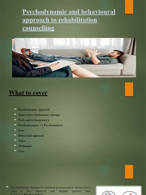 Psychodynamic And Behavioural Approach To Rehabilitation Counselling