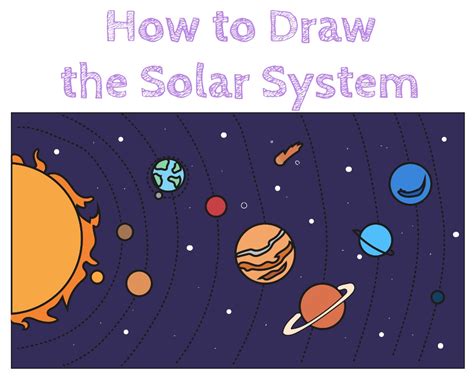 How To Draw Solar System Easy Easy Solar System Drawing Solar System