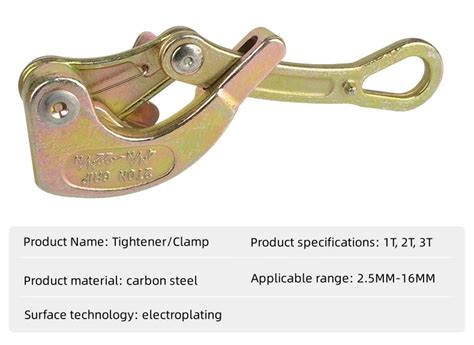 Come Along Clamps Reliable Wire Rope Grips For Power Construction
