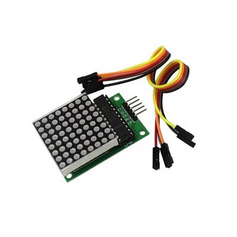 max7219 red led dot matrix display module mcu control diy kit for