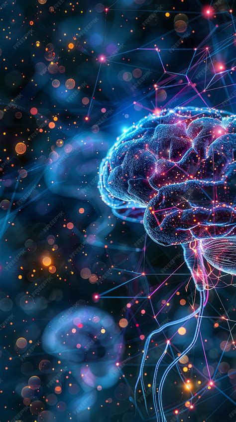 Premium Photo Image Of Human Brain And Network Of Connections Over