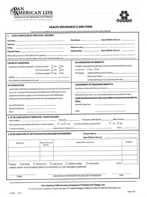 Pan American Life Medical Claim Form Pdf