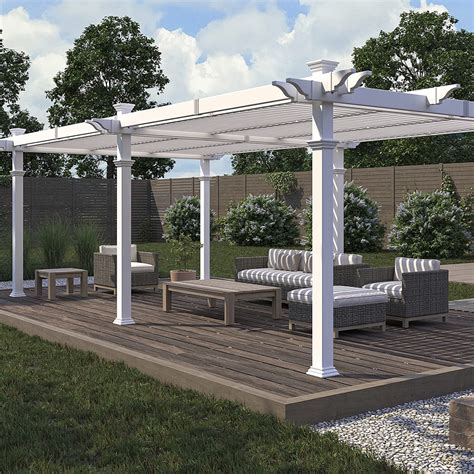 Pvc Pergola Giant Courtyard Materials Inc