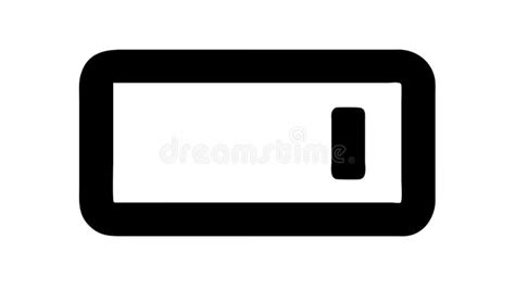 Solid Rectangle Block Outline Icon For Elements Or Sections Vector