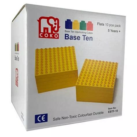Coko Cube Bricks Base 10 Flats 10 Pc Set Ages 5 Tew