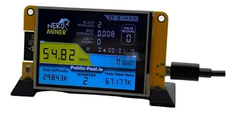 nerdminer v2 minerador bitcoin com display 2 8 base parcelamento