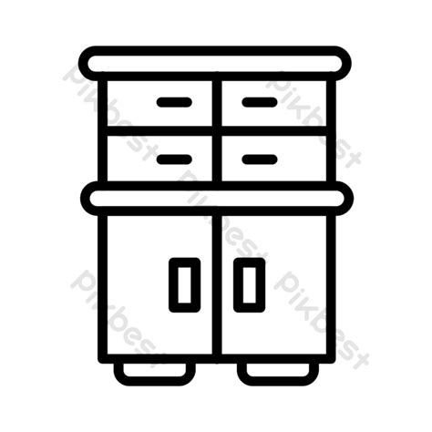 Cabinet Line Iocn Png Images Ai Free Download Pikbest