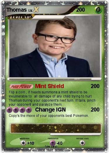Pokémon Thomas 2332 2332 Mint Shield My Pokemon Card