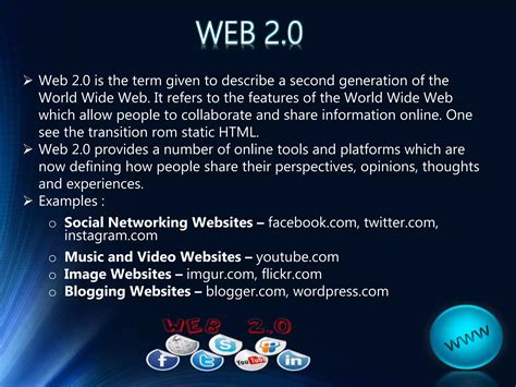 World Wide Web Ppt PPTX Web Design And HTML Internet