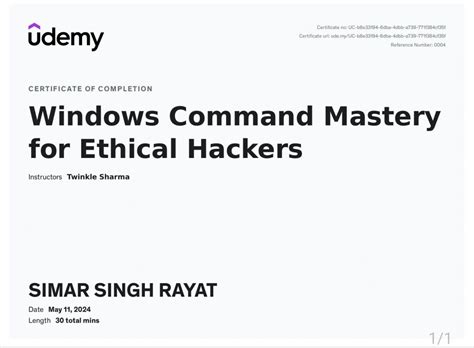 Learned Command Prompt On Udemy Simar Singh Rayat Posted On The Topic