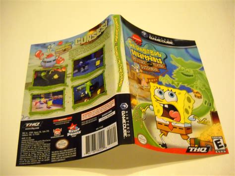 Cover Art Case Insert For Spongebob Squarepants Revenge Of The Flying