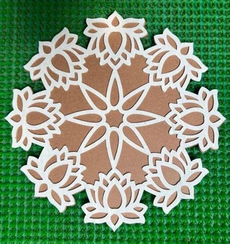 Reusable Wooden Base Rangoli At ₹ 60piece वुडेन रंगोली In Indore