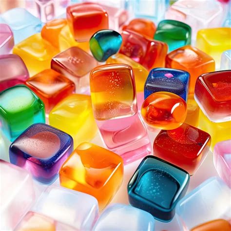 A Close Up Of Many Different Colored Candy Premium Ai Generated Image