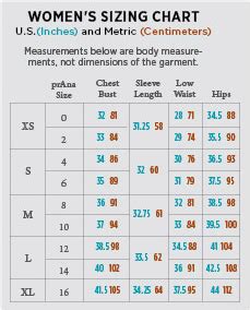 Clothing Size Guide