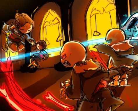 Undertale and Underfell Frisk and Sans Underverse フリーホラーゲーム ホラー