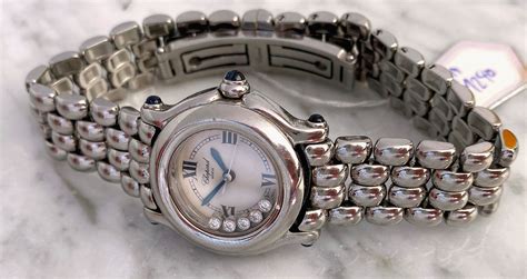 Chopard Happy Sports Ladys Watch Diamond Quarz Ref 8245 Vintage