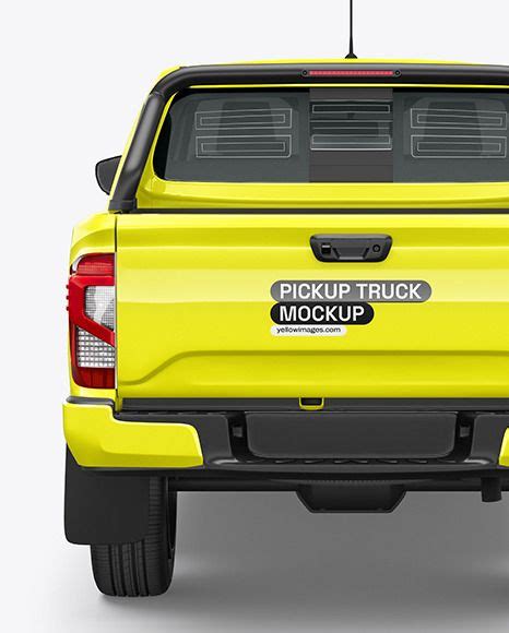 Pickup Truck Mockup Back View Pickup Trucks Trucks Vehicle Design