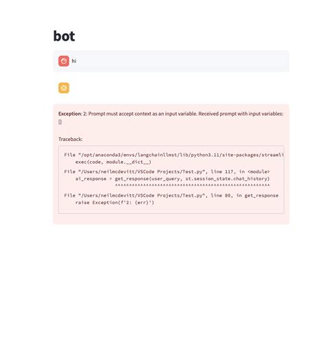 Trouble Initializing Ssionstatechathistory Using Streamlit Streamlit
