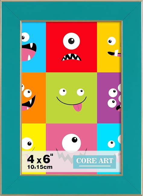 Core Art 4x6 Picture Frame Turquoise Blue 4 By 6 Colorful Photo Frame With Hd