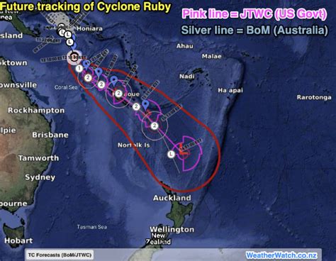 Sunlive Tropical Cyclone Ruby Forms In Coral Sea The Bays News First