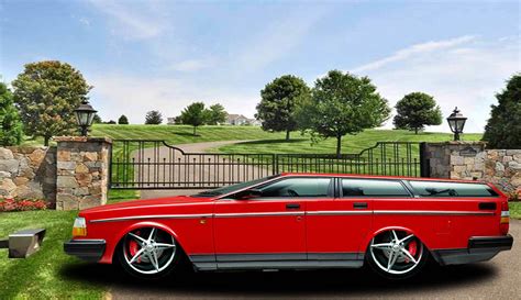 Custom Volvo 240 Wagon 2x Volvo 240 Glt Turbo Station Wagon Your Text
