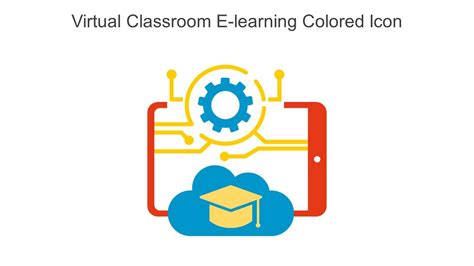 Virtual Classroom E Learning Colored Icon In Powerpoint Pptx Png And Editable Eps Format PPT