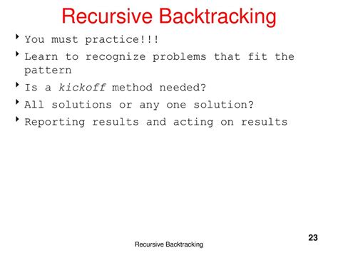 Adapted From Recursive Backtracking By Mike Scott Ut Austin Ppt Download