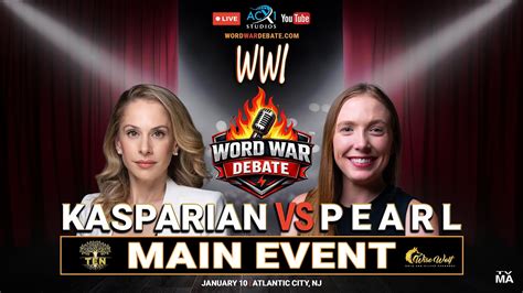 Ana Kasparian Vs Pearl Davis Ww1 Main Event Word War Debate Youtube