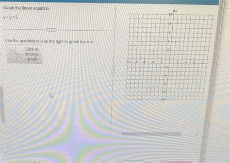 Solved Graph The Linear Equation X−y 5 Use The Graphing