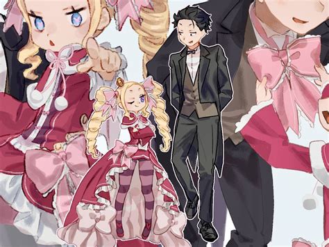 Beatrice Re Zero Satou Kazuma Beatrice Re Zero Беатрис