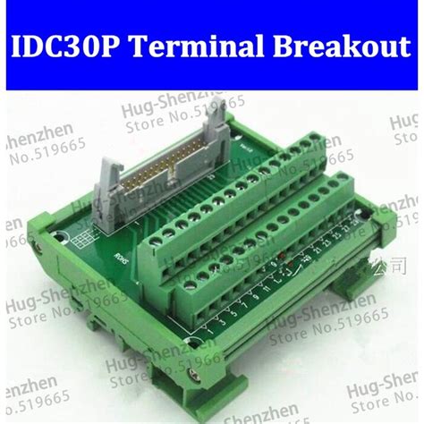 Cqwn Idc30p Idc 30 Pin Male Connector To 30p Terminal Block Breakout Board Adapter Plc Relay Te