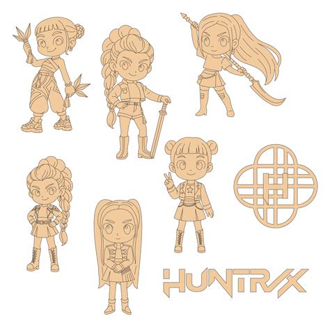 👶 Kpop Demon Hunters Vecteurs Pour Découpe Laser・fichier 3d Pour