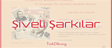 ‘Şiveli Şarkılar Türk Dili