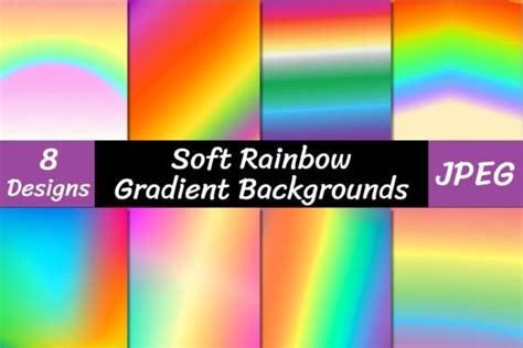 Rainbow Gradient Backgrounds Graphic By Vycstore · Creative Fabrica
