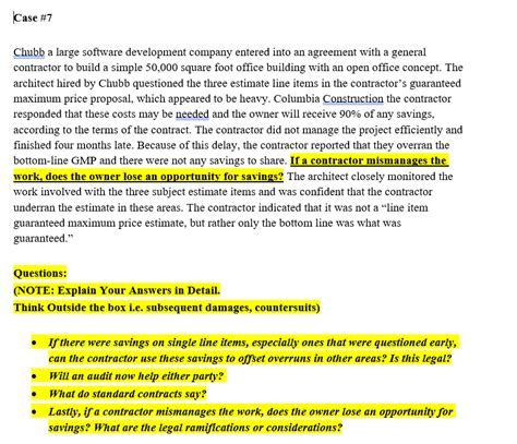 Solved Case 7chubb A Large Software Development Company