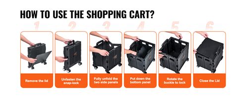 Vevor Foldable Utility Cart 80 Lbs Load Capacity Folding Portable