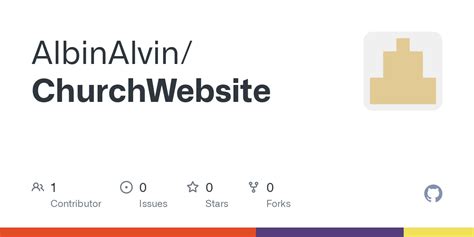 GitHub AlbinAlvin ChurchWebsite